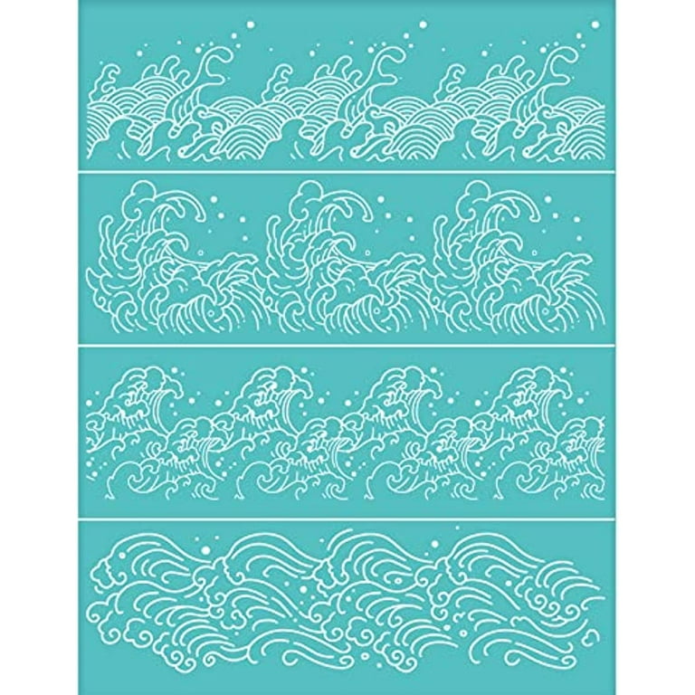 Ocean Wave Stencil