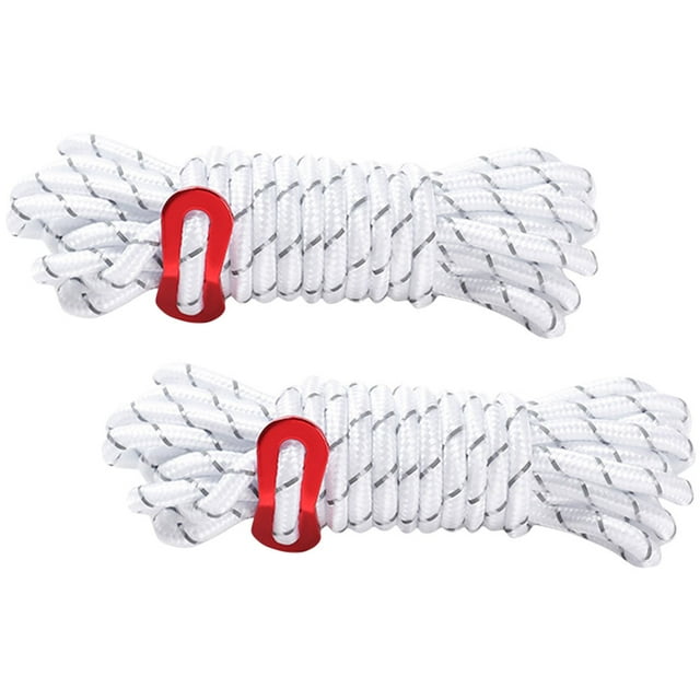 2Pcs Outdoor Canopy Ropes Tent Tie Ropes Tent Fixing Tools Adjustable ...