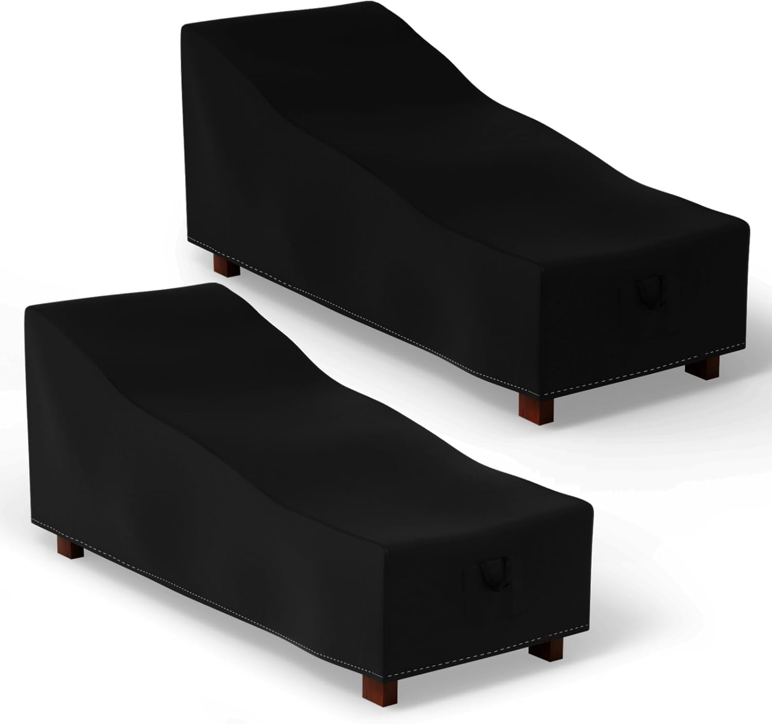 2Pcs Outdoor Chaise Lounge Covers - Patio Chaise Lounge Covers Heavy ...