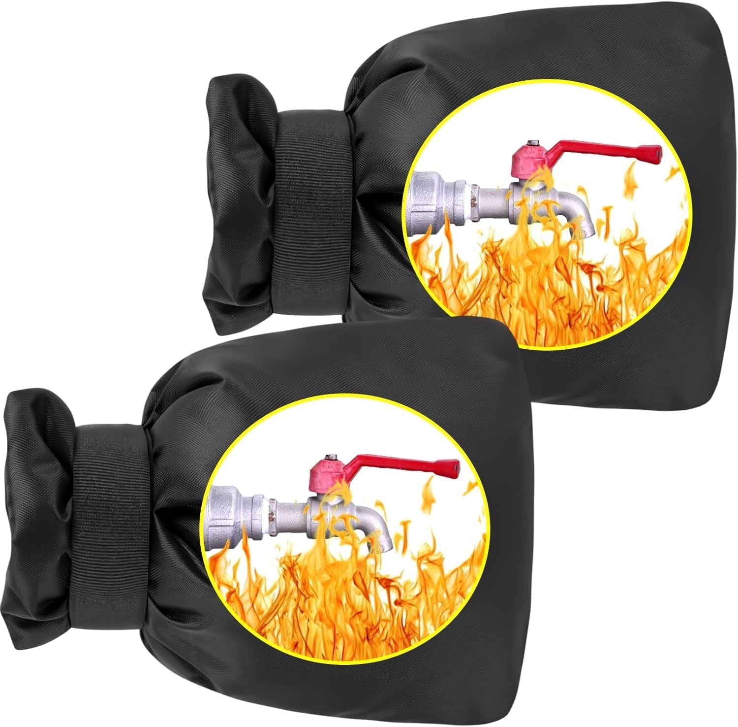 "2Pcs Winter Outdoor Faucet Cover, 6.3""W x 9""H, Waterproof, Thickened ...