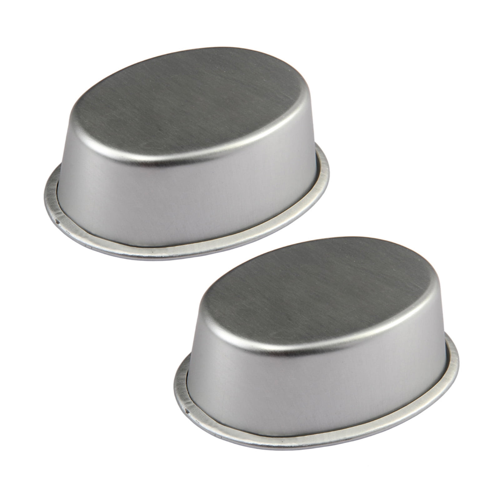 2Pcs Oval Shape Cake Pans NonStick Aluminum Cheese Cake Molds Bakewares ...