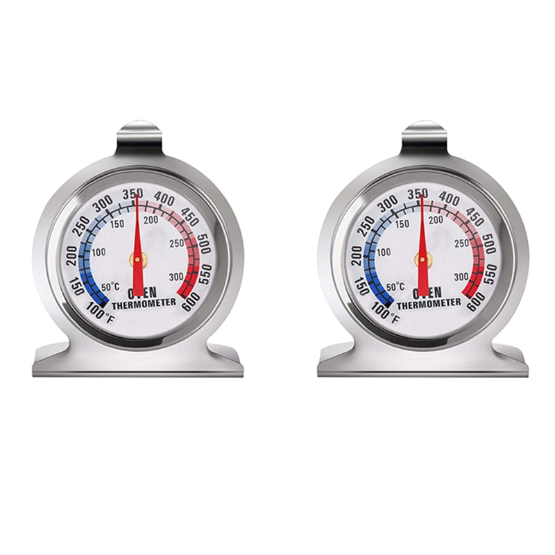 2Pcs Oven Dial Thermometer Stainless Steel Oven Grill Smoke Monitoring ...