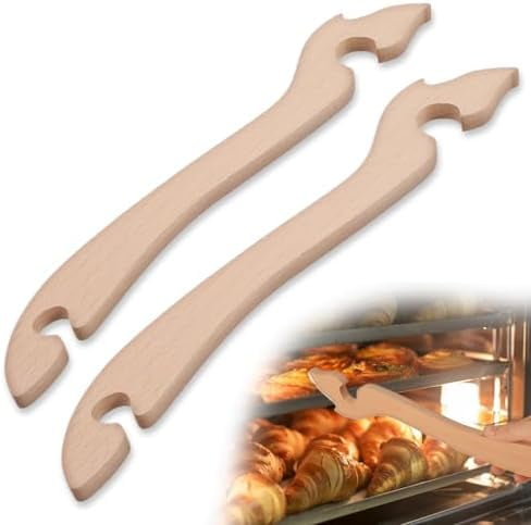 2Pcs Oven Rack Puller Wood Oven Rack Push Pull Tool, Wooden Oven Push ...