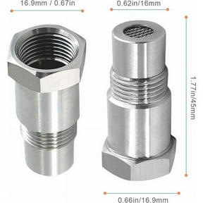 TONAIN 2Pcs Connector M18x1.5 Thread Adapter, Stainless Steel Straight ...