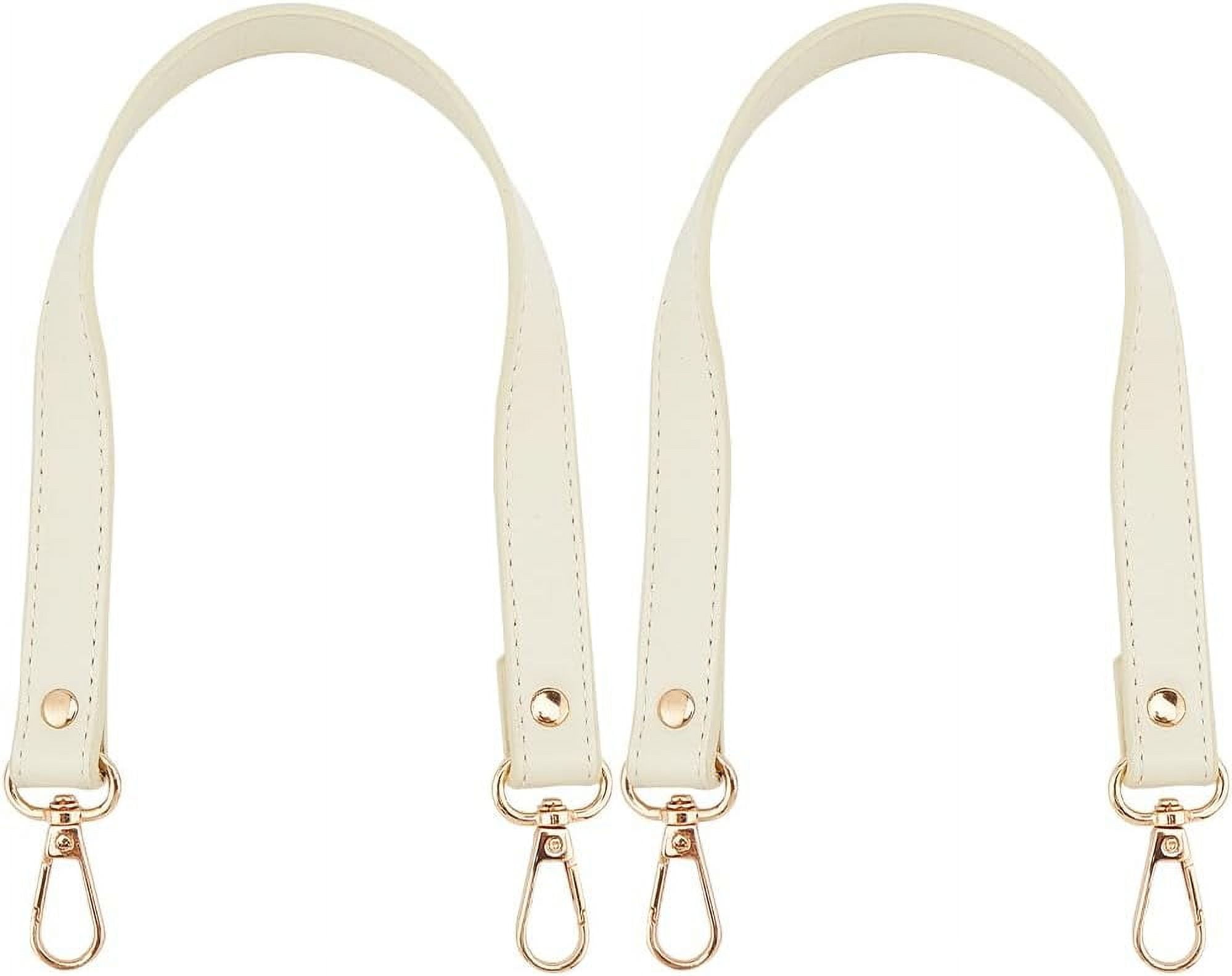 2Pcs PU Leather Bag Strap Replacement 15" Long Leather Purse Handle 3/4 ...