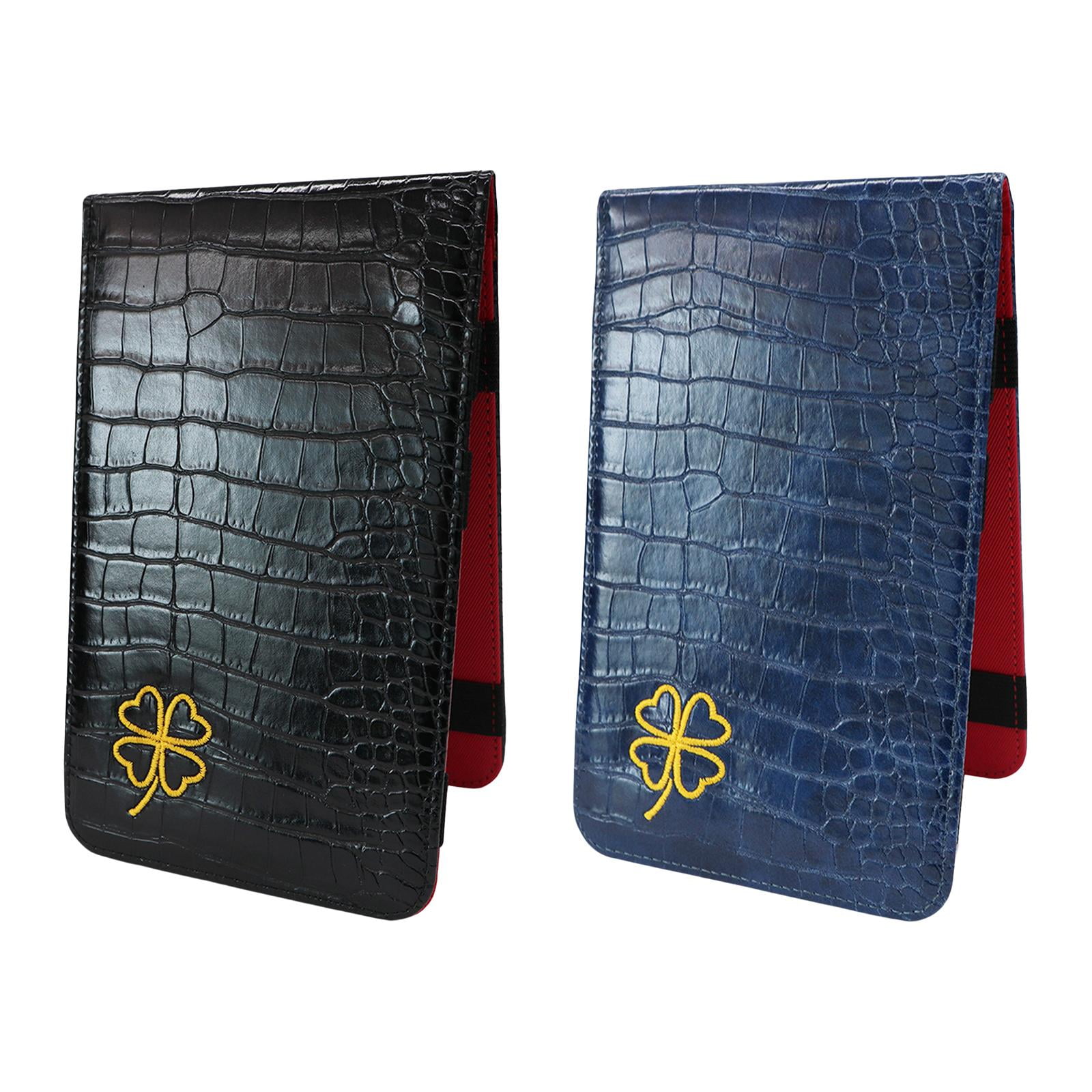 2Pcs PU Leather Golf Scorecard Holder Golf Score Cards Wallet Scorecard ...