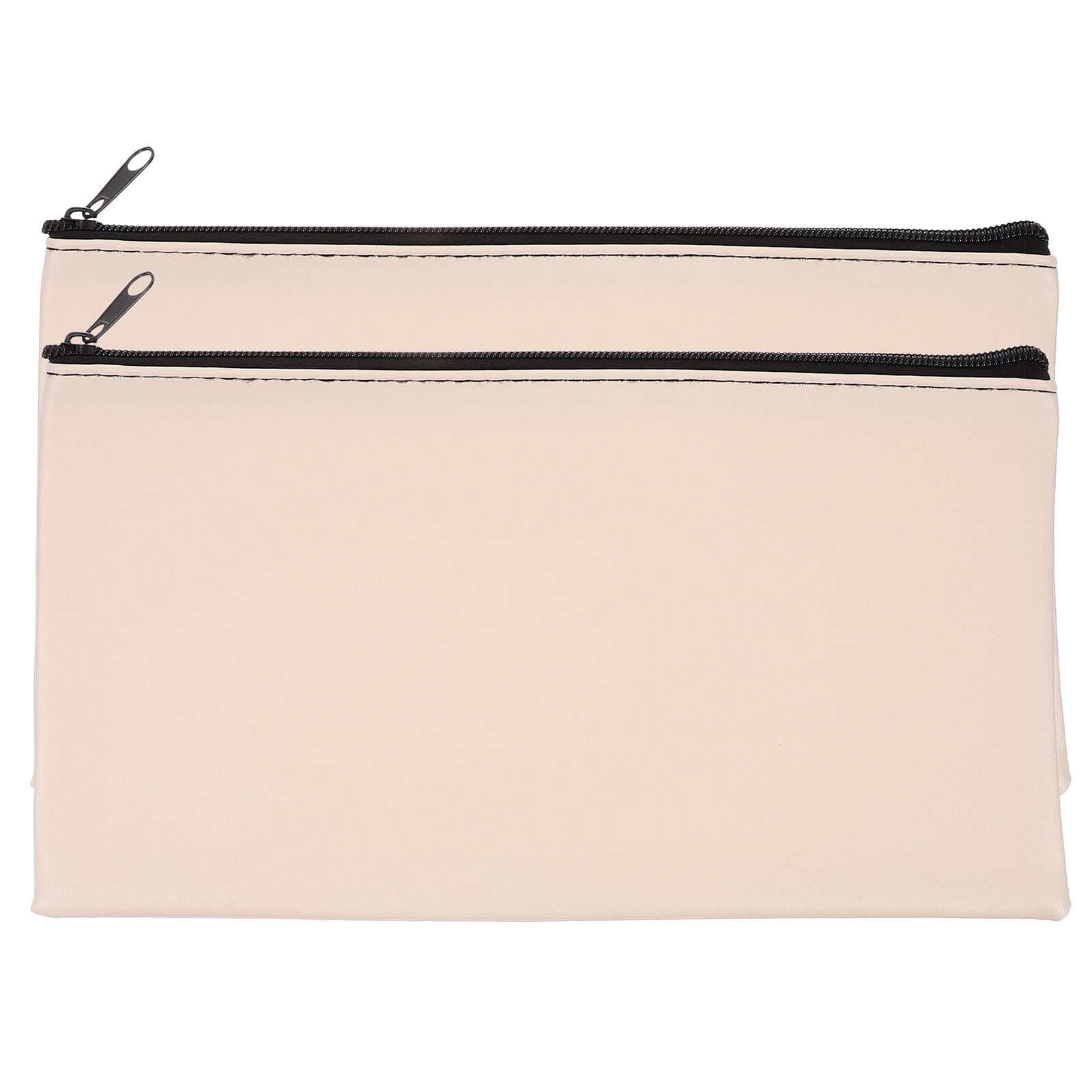 2Pcs PU Leather Money Pouches for Cash Check Receipt Convenient Bill ...