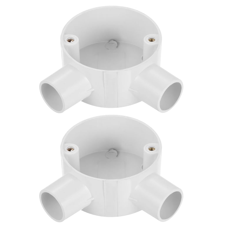 Conduit Junction Box With Lid 20mm PVC Conduit Y Box With Lid & Screws ...