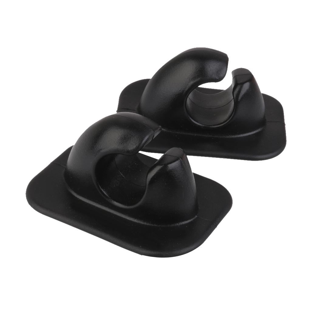 2Pcs Paddle Hooks Holder For Fishing Boat Kayaks Dinghy Canoe Black New ...