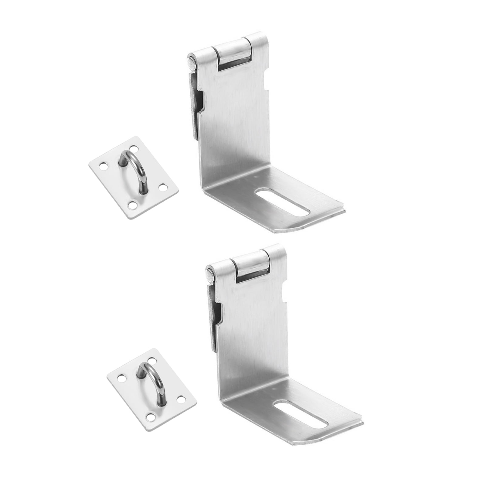 2Pcs Padlock Latch Lock Stainless Steel Hasp Lock Latch Rustproof High ...