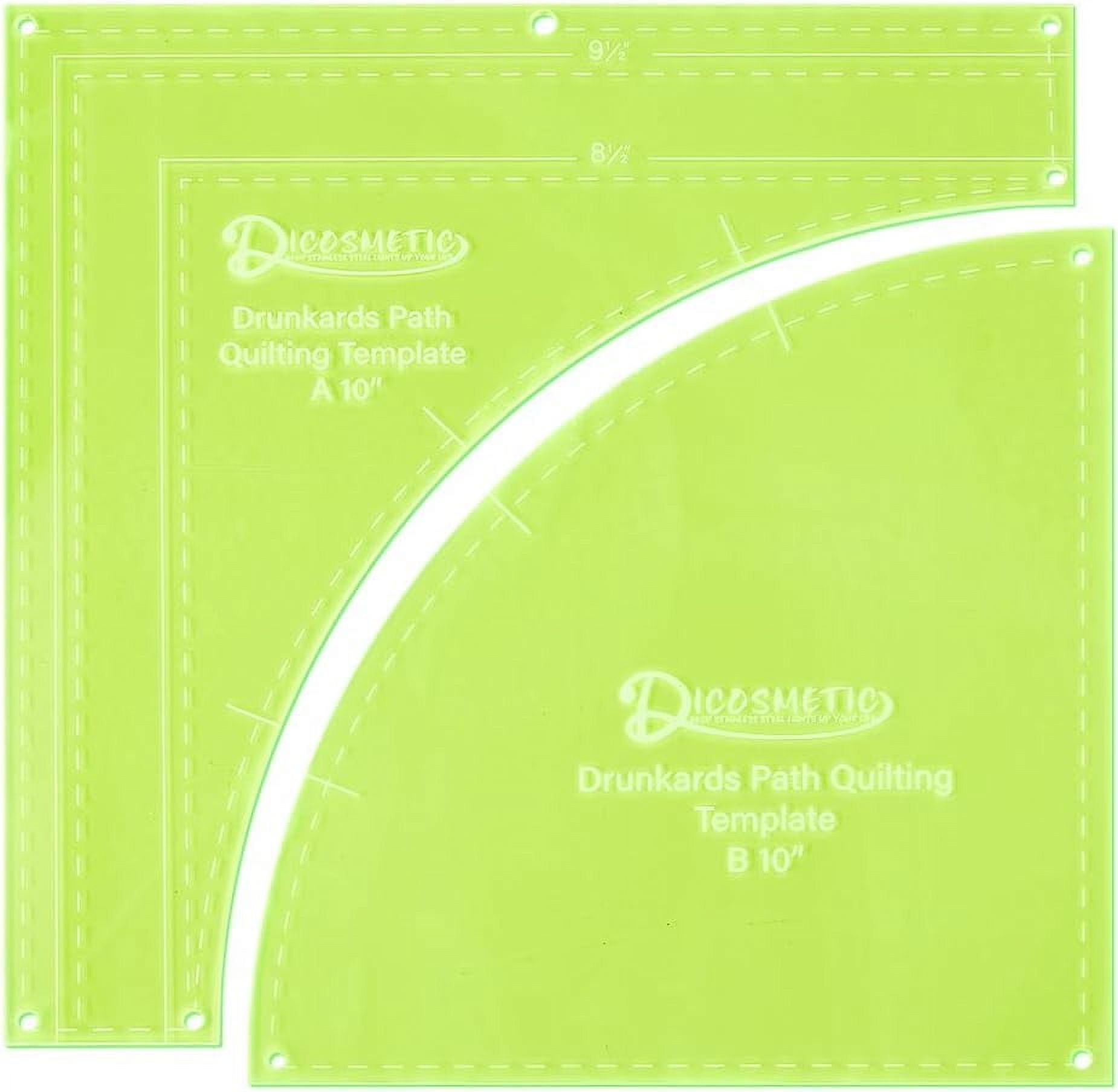 2Pcs Path Quilting Templates Acrylic Rulers Sewing Rulers Set Creative ...