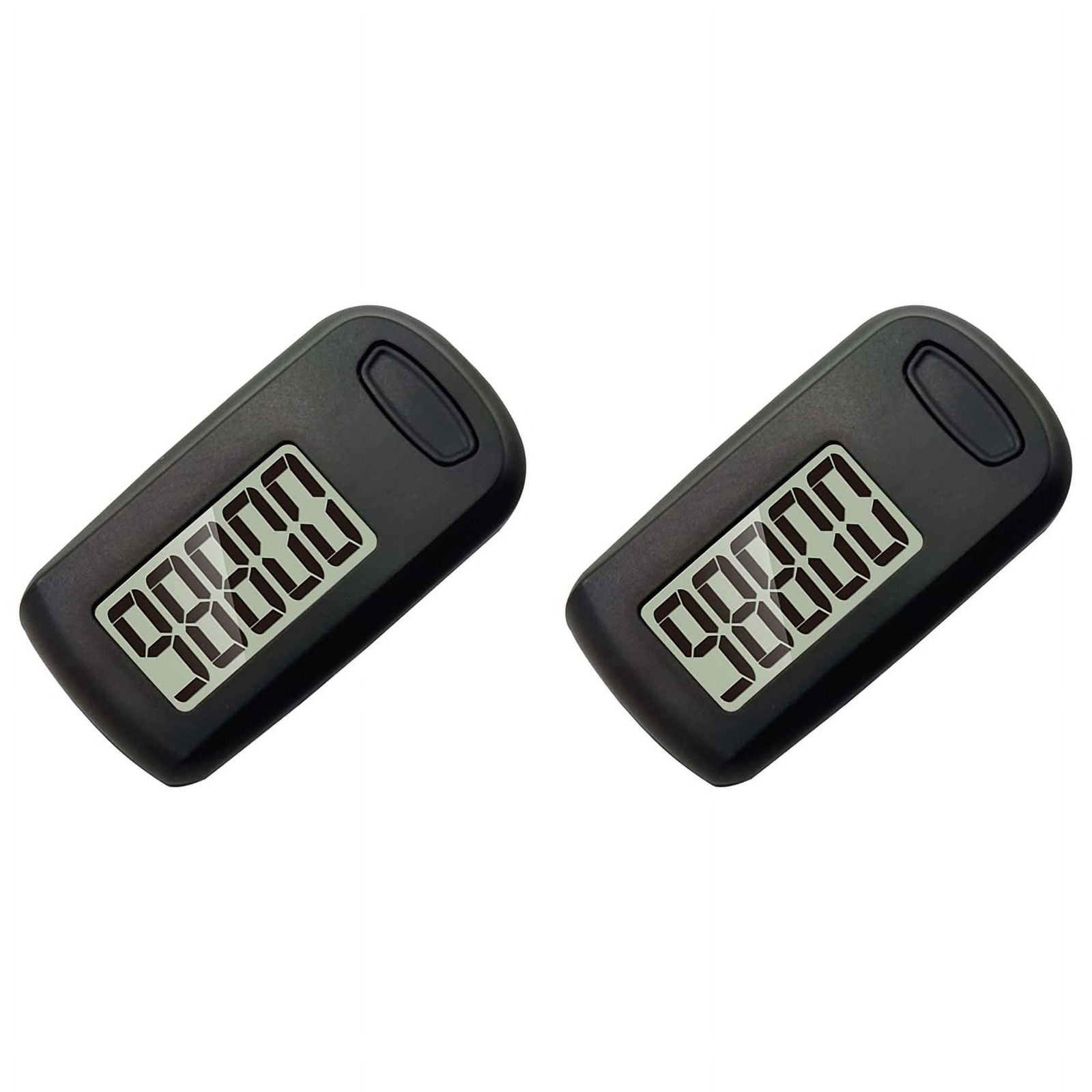 2Pcs Pedometer 3D Step Counter for Walking, Track Steps Portable Sport ...
