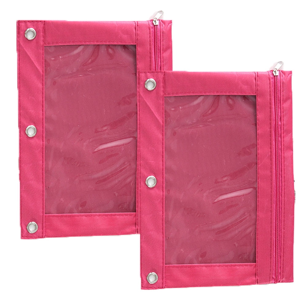 2Pcs Pencil Pouch for 3 Ring Binder, Binder Pencil Case with Smooth ...