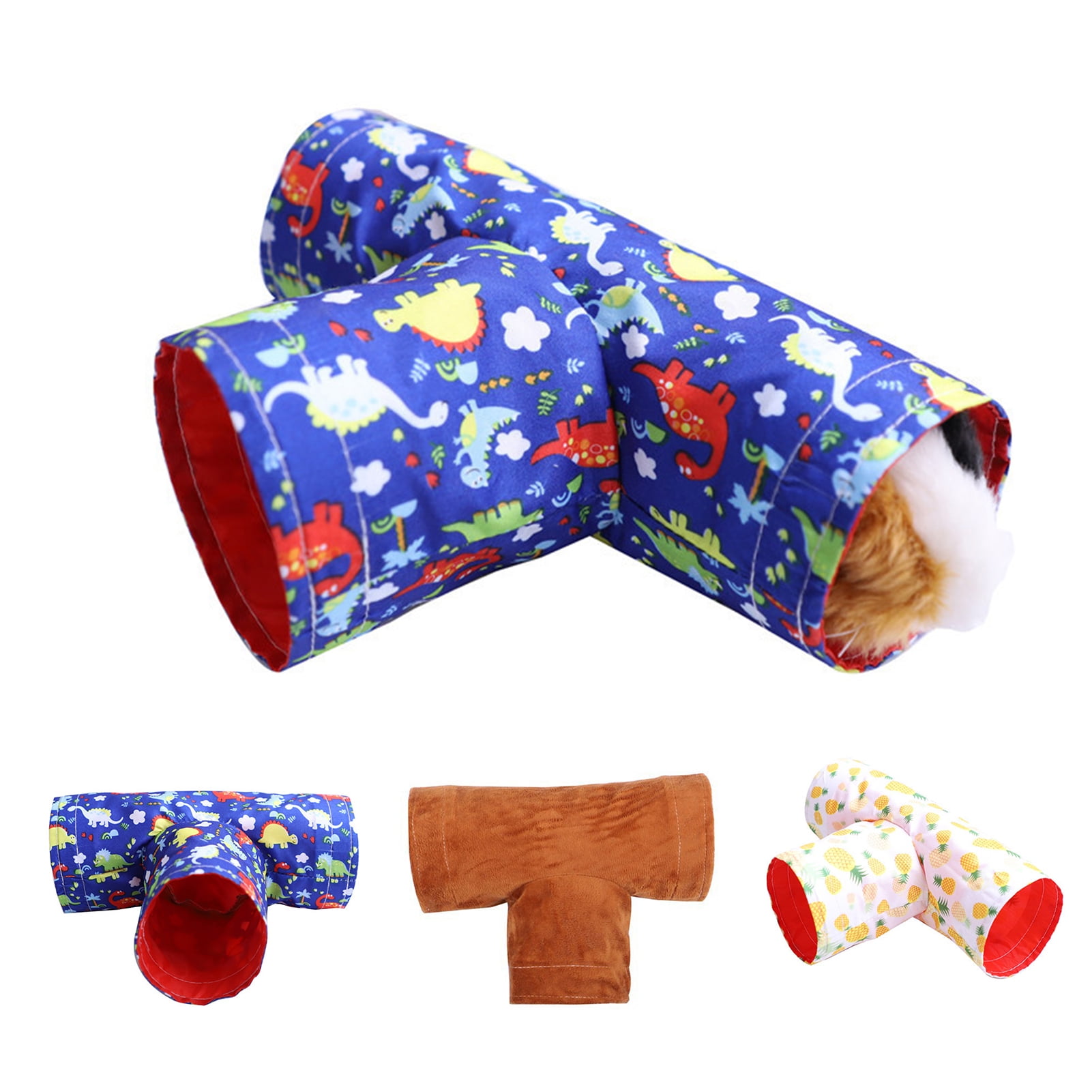 2Pcs Pet Tunnels for Indoor Cats 3 Way Play Toy Kitty Tunnel Peek Hole ...