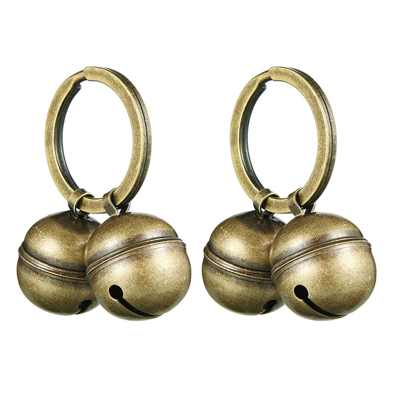 2Pcs Pets Lost-prevent Tools Brass Pet Bells for Collars Attachable to ...