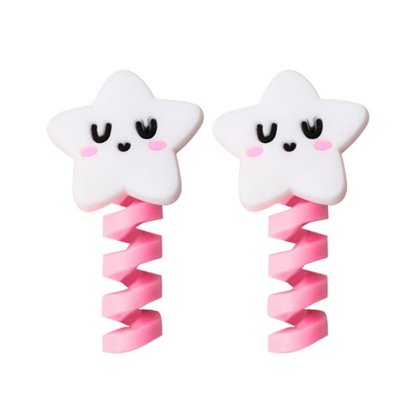2Pcs Phone Protect Accessory Charging Cable Protectors Cute Protectors ...