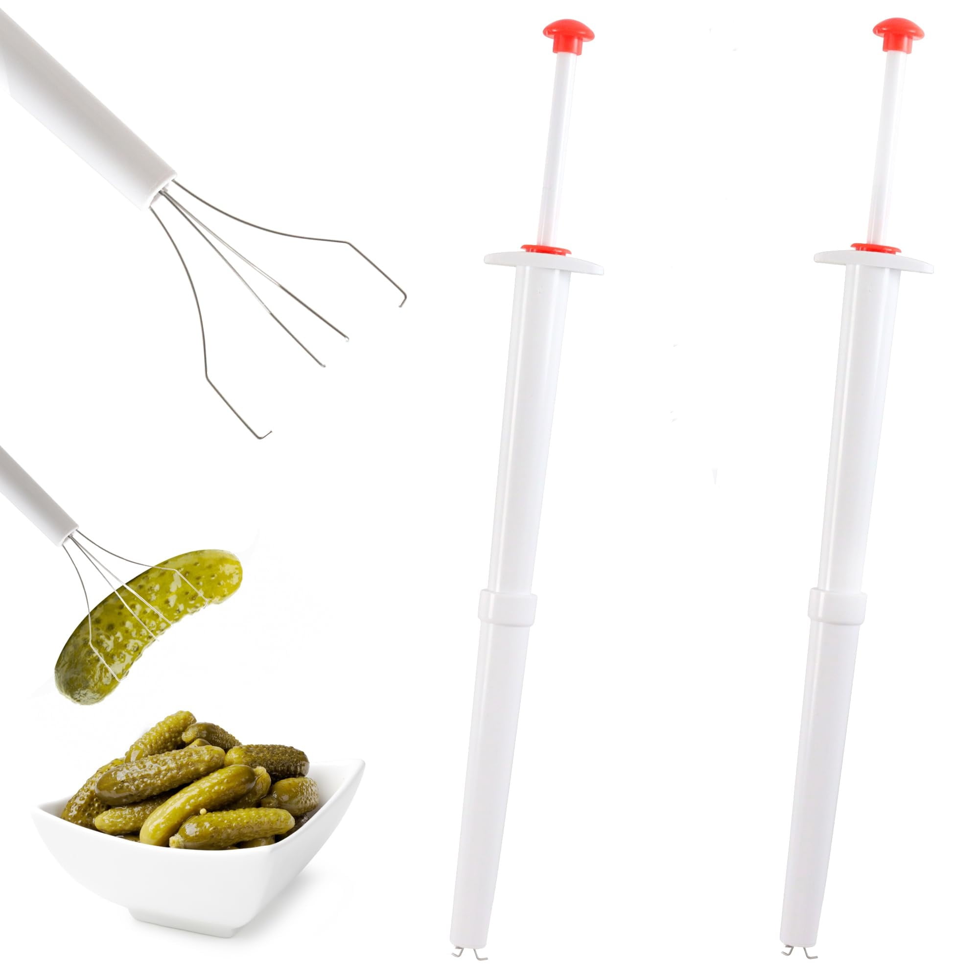 2Pcs Pickle Grabber Tool, Stainless Steel Pickle Picker Grabber, Pickle ...