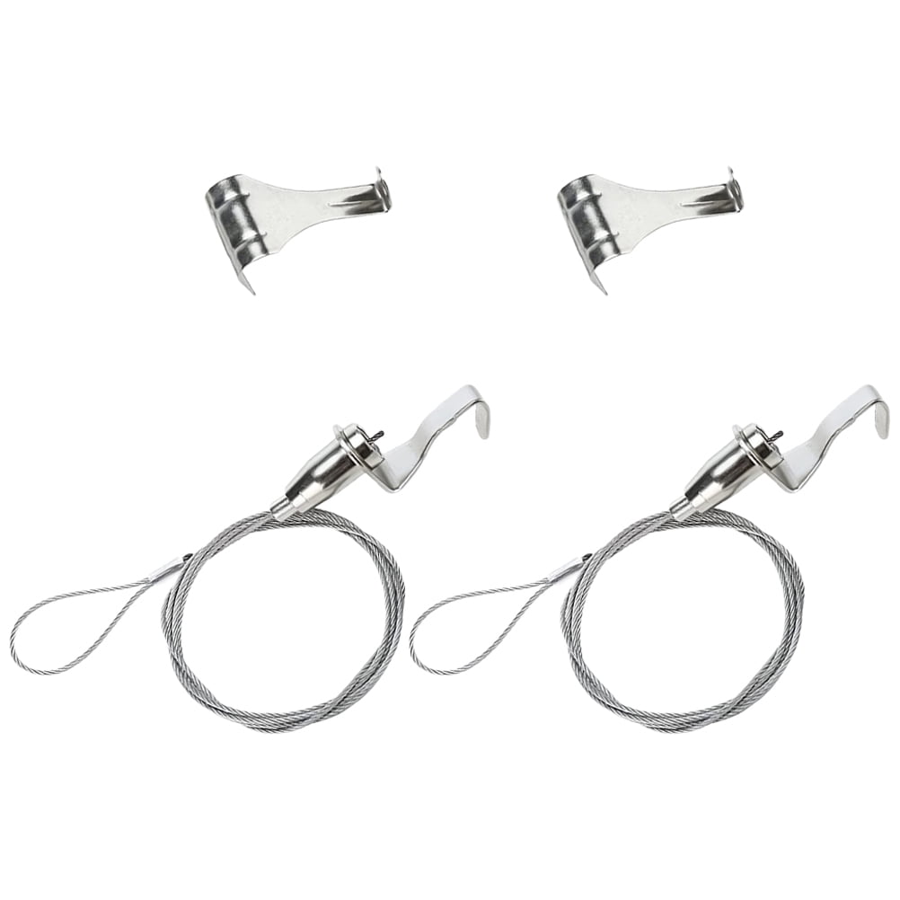 2Pcs Picture Hanging Kit Picture Rail Hook and Wire Adjustable ...