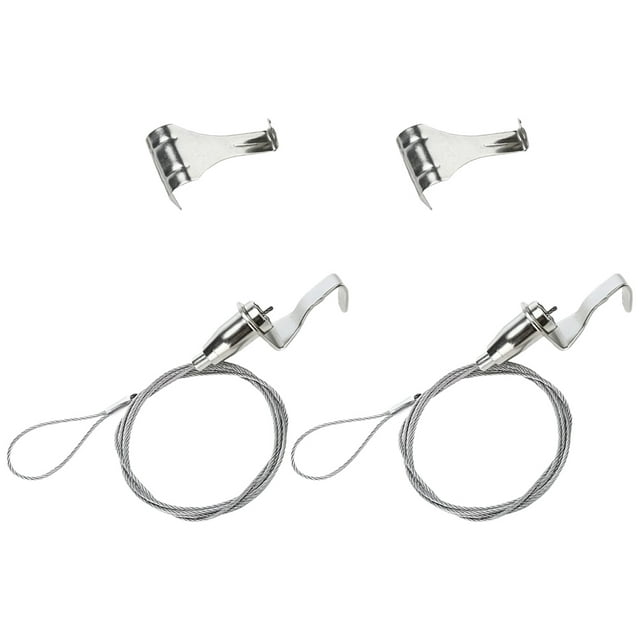 2Pcs Picture Hanging Kit Picture Rail Hook and Wire Adjustable ...