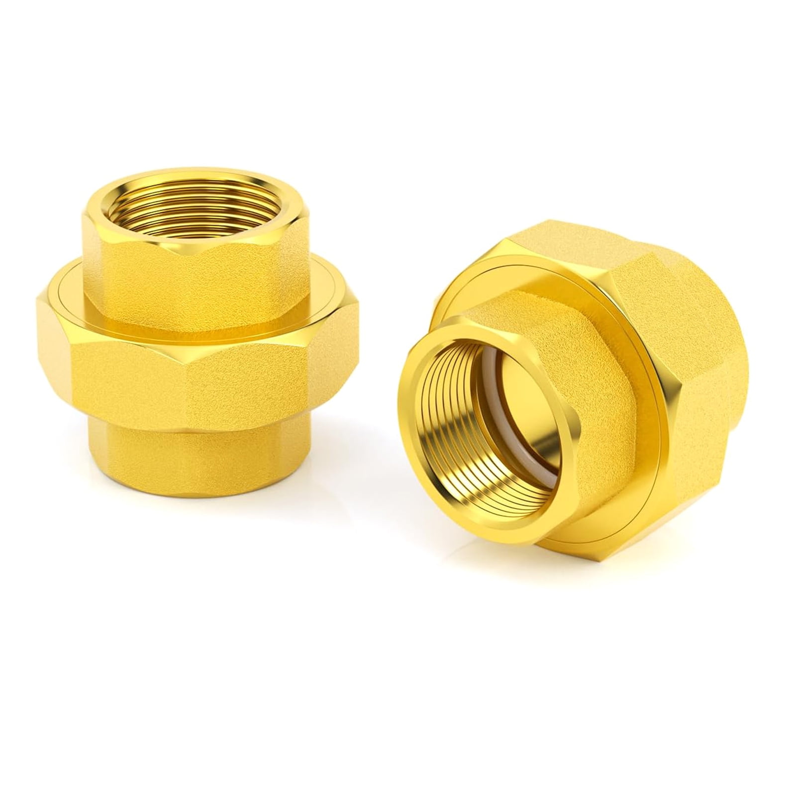 2Pcs Pipe Extender Coupler Female Garden Watering Fitting 1/2inch Brass ...