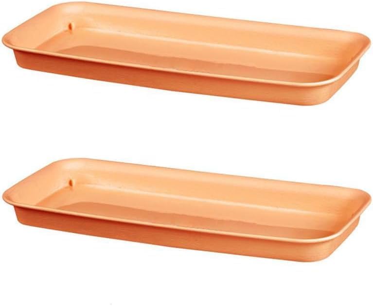 2Pcs Plant Drip Trays Rectangular Plastic Plant Saucers for Planters ...