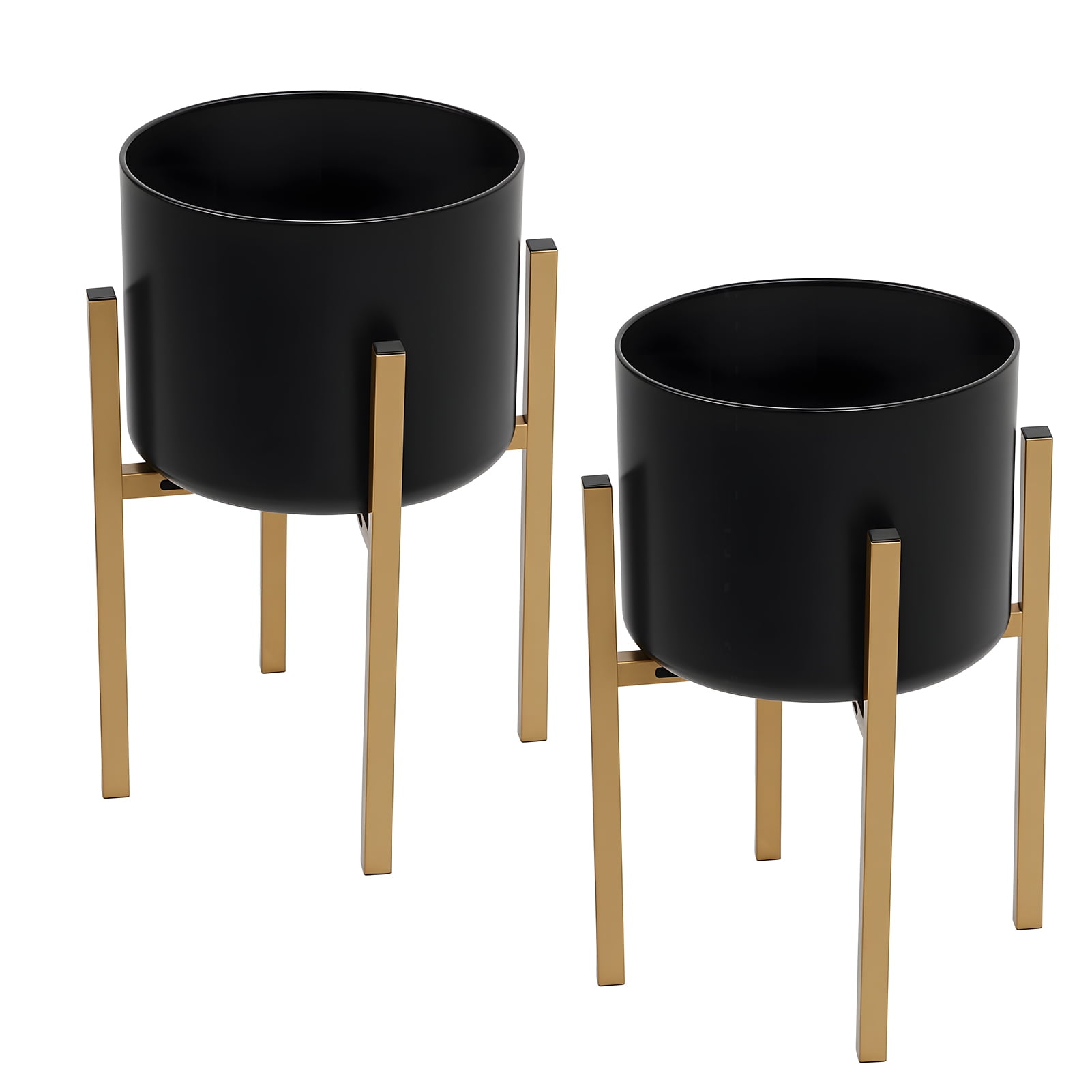 2Pcs Plant Pots Stand, 8-16inch Adjustable Four-legged Flower Stand ...