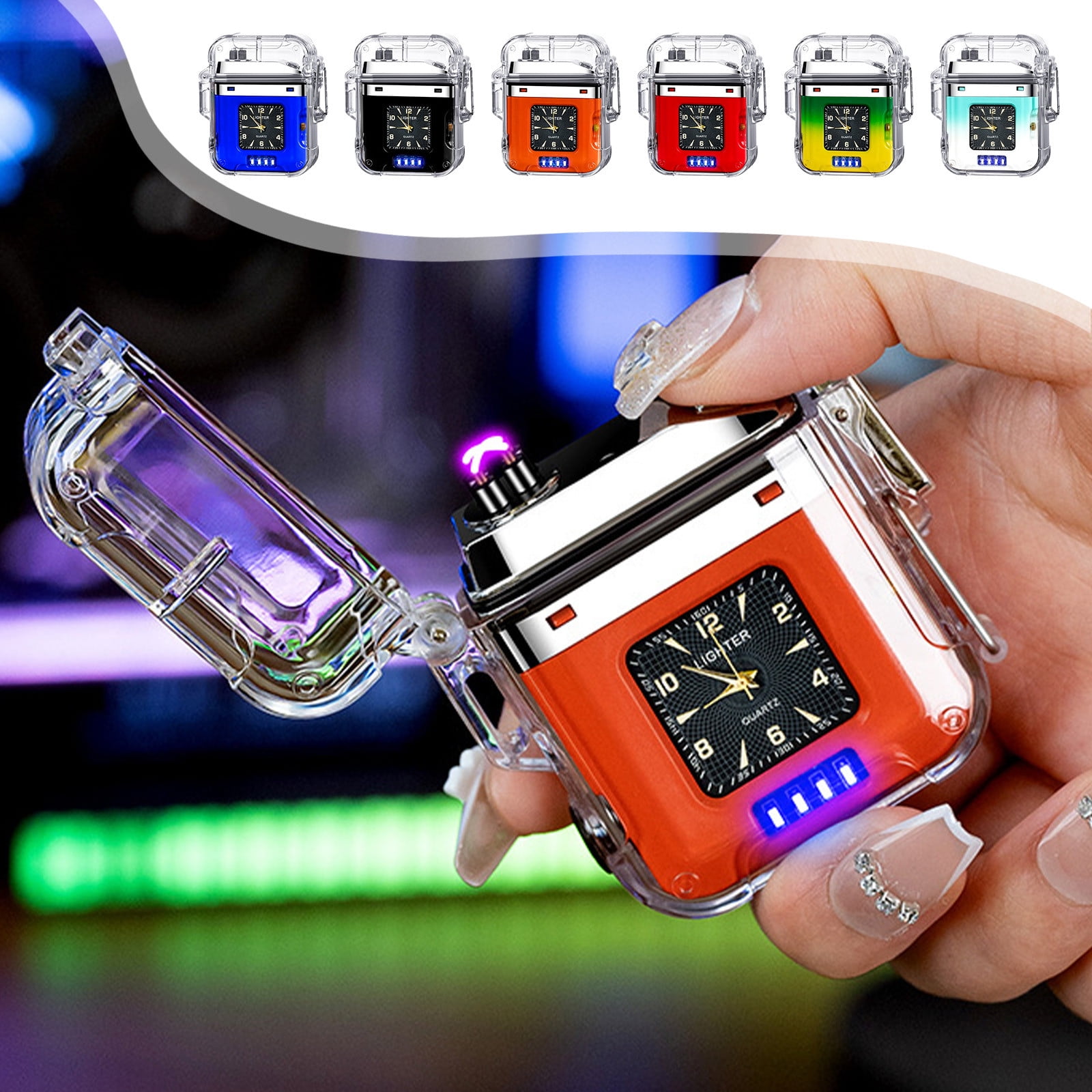 2Pcs Plasma Lighter Kadlawus Plasma Lighter, USB Rechargeable Windproof ...