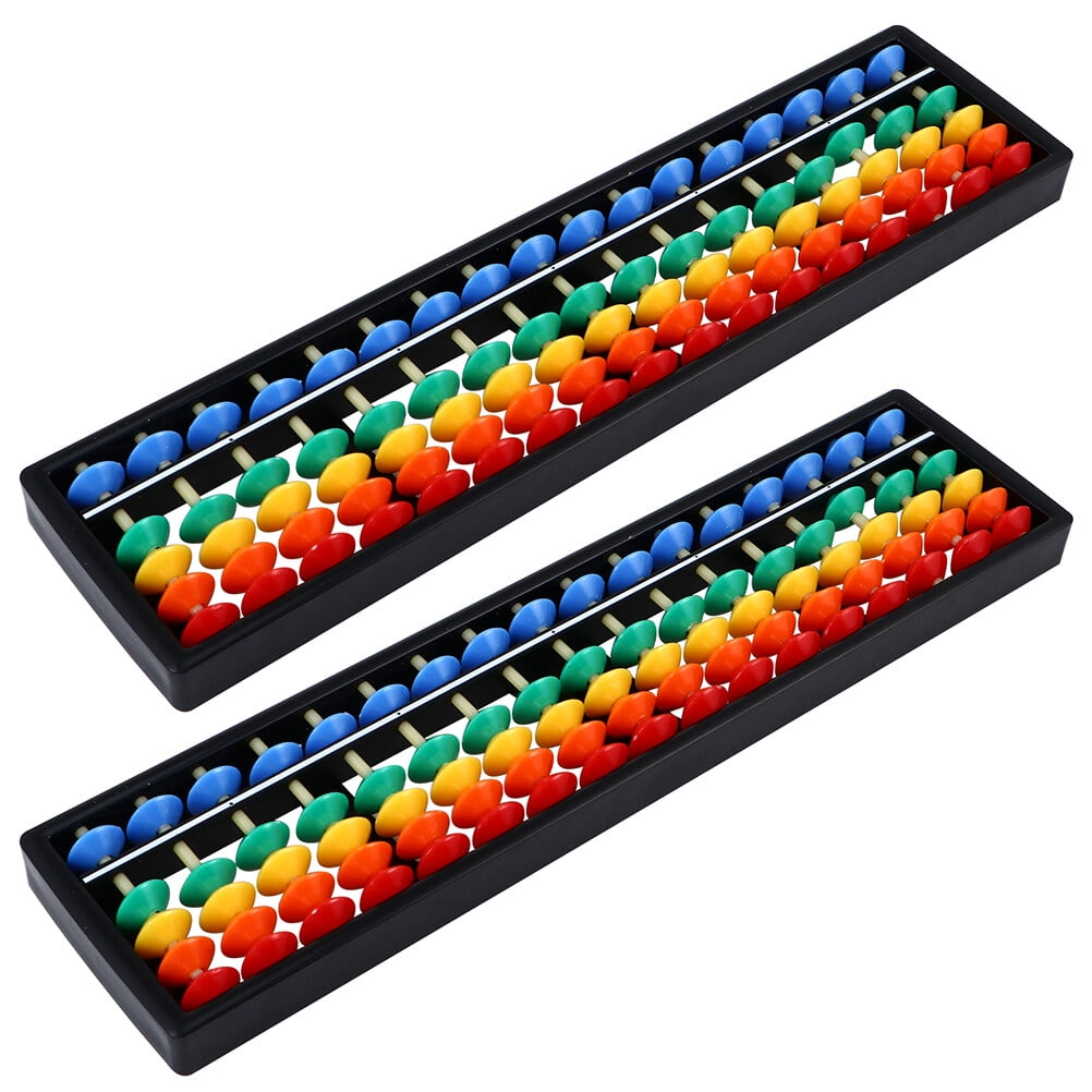 2Pcs Plastic Abacus 17 Rods Abacus Plastic Beads Abacus Kids Counting ...