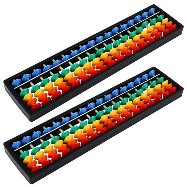 2Pcs Plastic Abacus 17 Rods Abacus Plastic Beads Abacus Kids Counting ...