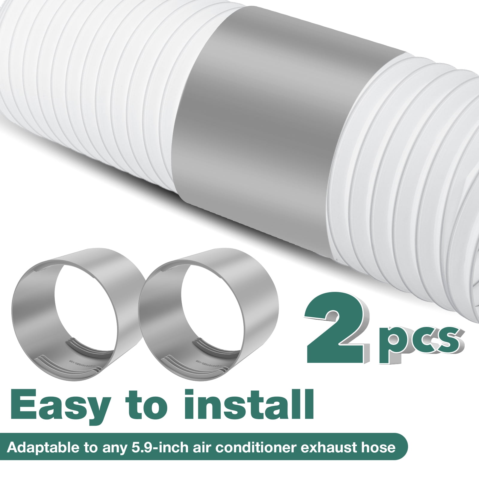 2Pcs Plastic Air Conditioner Exhaust Hose Coupler High Toughness ...