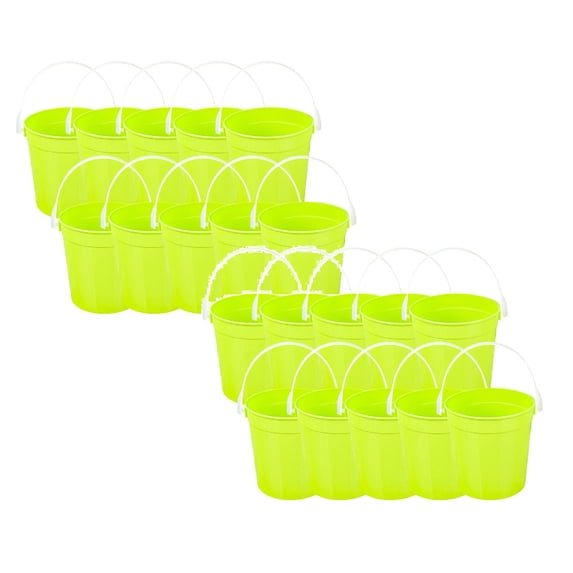 2Pcs Buckets For Drinks 32oz Buckets With Lids And Handles Snowflake ...