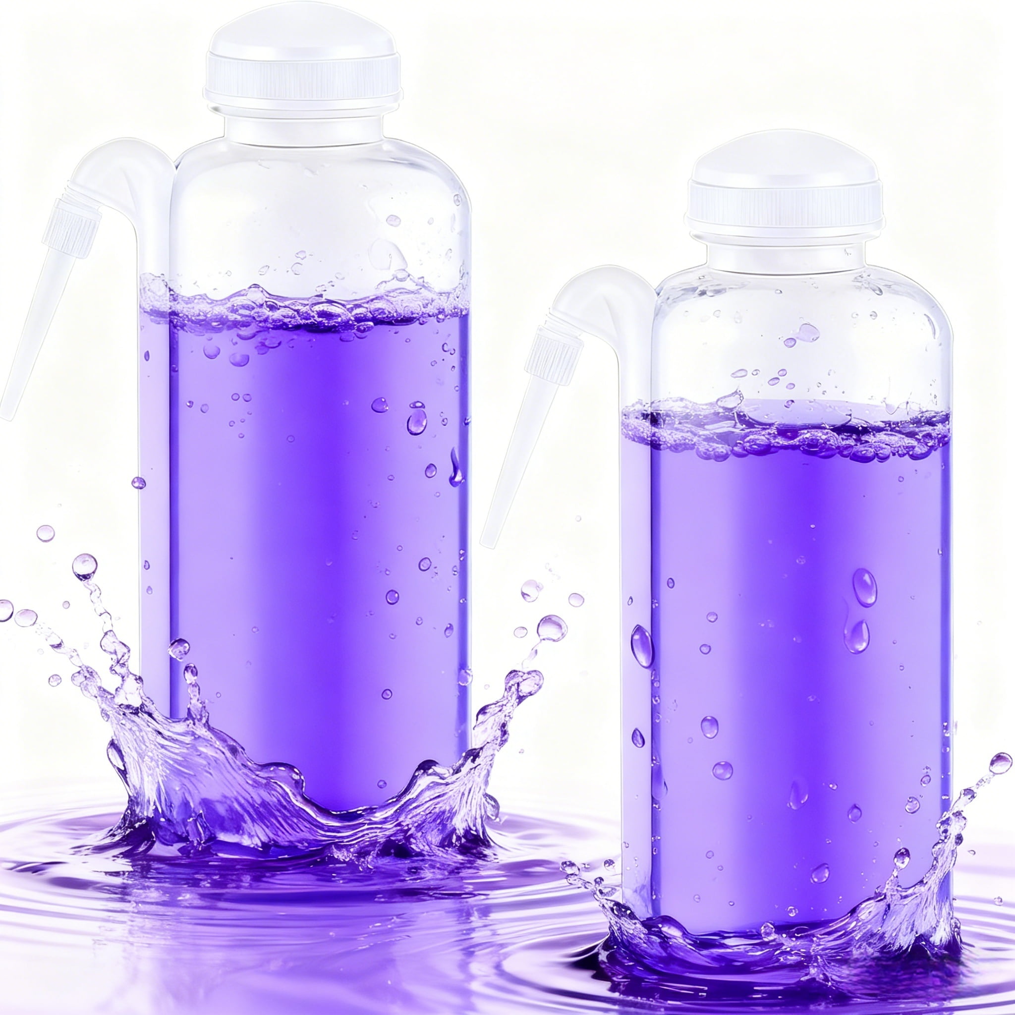2Pcs Plastic Communion Cup Filler, 17oz Plastic No Drip Squeeze Bottle ...