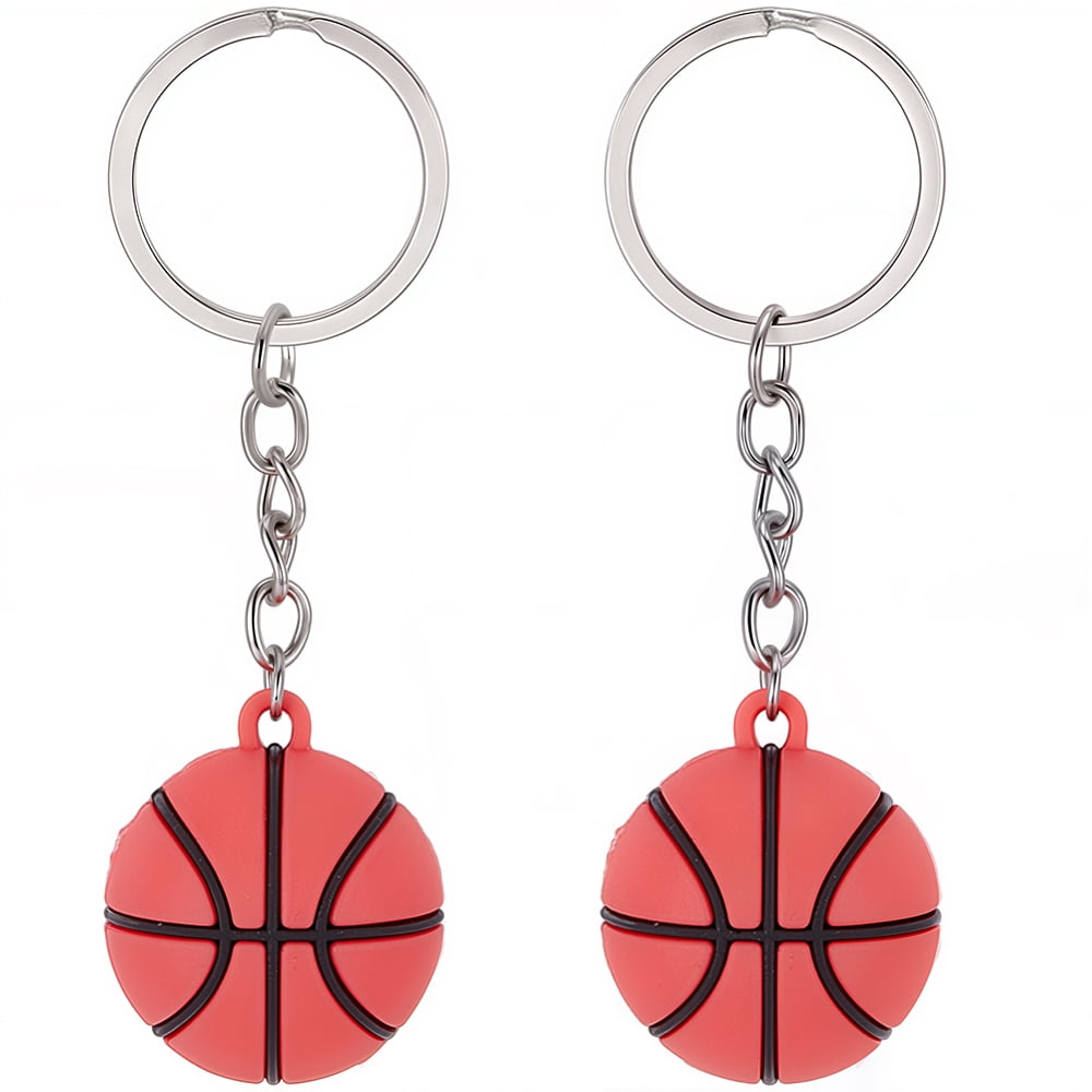 2Pcs Plastic Keychains with Iron Findings Platinum Sports Theme ...