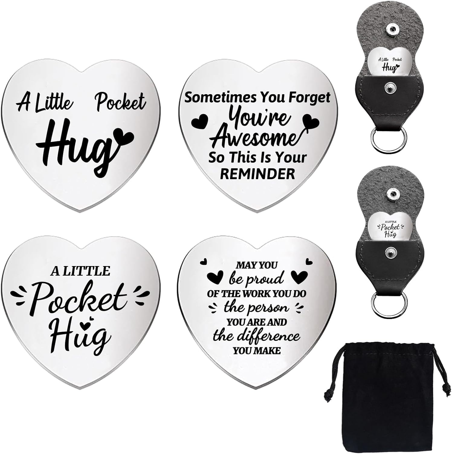 2Pcs Pocket Hug Token Gift Encourage Long Distance Relationship Gift ...