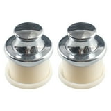 2Pcs Pop-Up Handle Embedded Round Invisible Cabinet Door Concealed ...