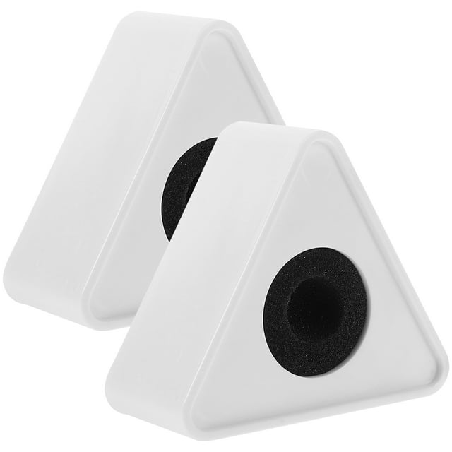 2Pcs Portable ABS Injection Molding Triangle Shaped Interview Mic ...