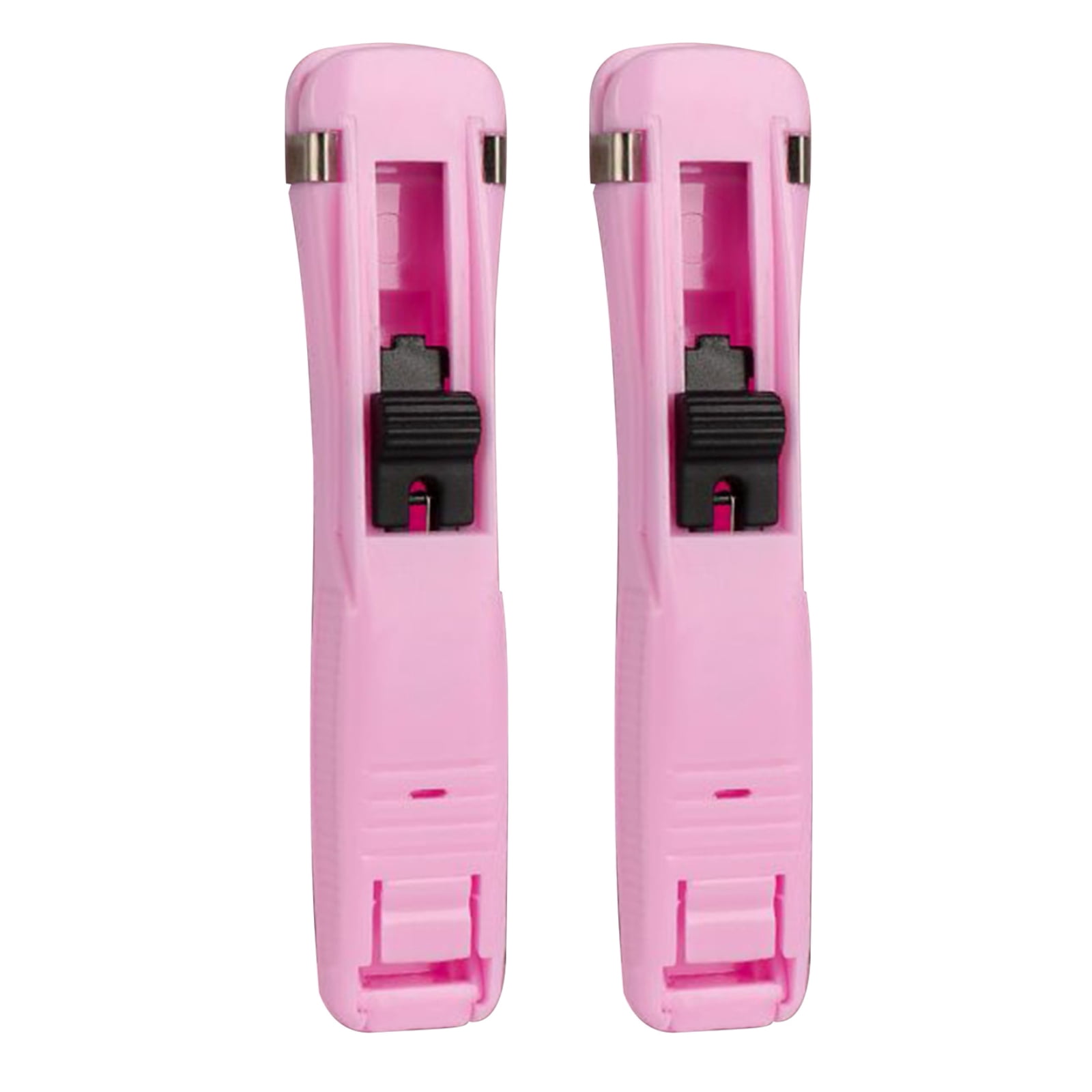 2Pcs Portable Push Stapler Binder Clip Stapler, Handheld Paper Clam ...