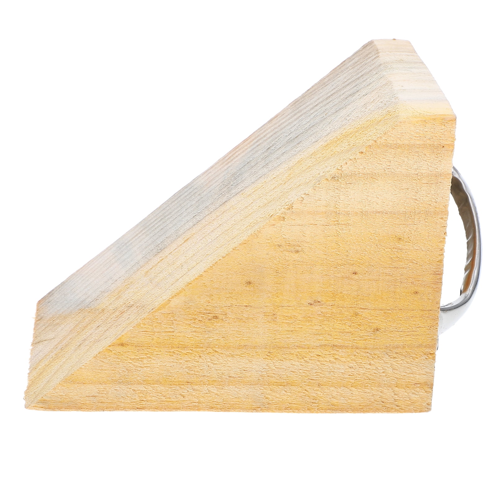 2Pcs Portable Wood and Iron Wheel Chocks for Large Trucks and Trailers ...