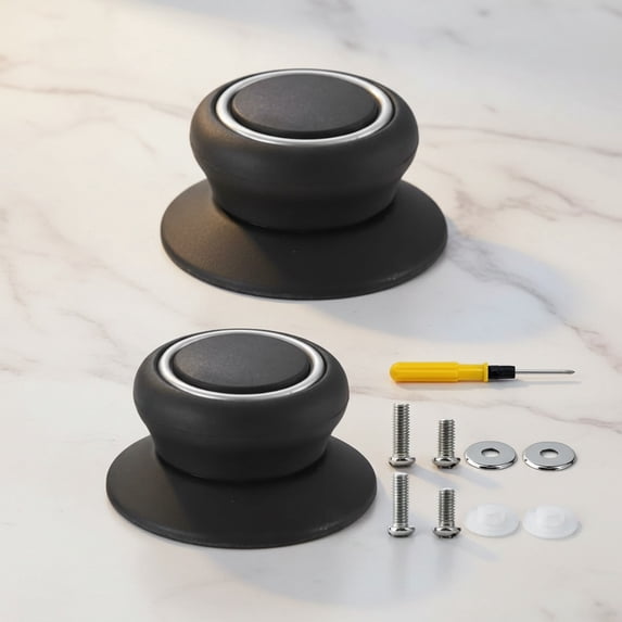 2Pcs Pot Lid Knobs, Kitchen Bakelite Pot Lid Handle, Universal Pot Lid ...