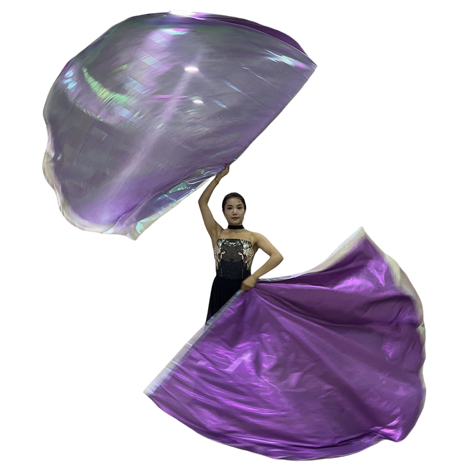 2Pcs Praise Dance Flags Praise Banners Semicircle Worship Wing Flags ...