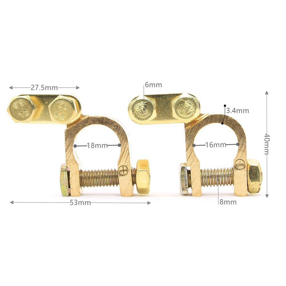 2Pcs Premium Copper Battery Connectors Engineered For Consistent ...