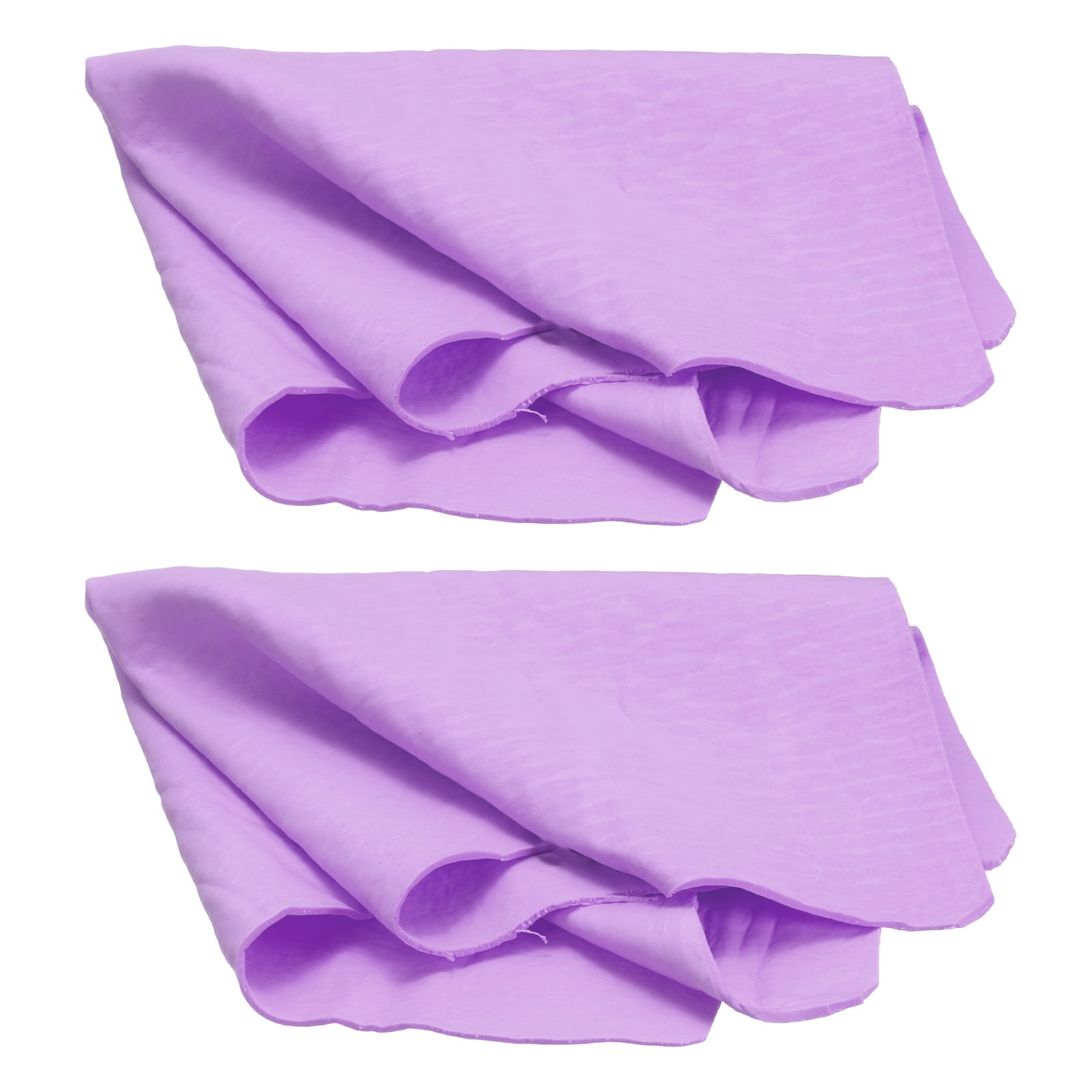 2Pcs Premium Shammy Cloth for Car Drying 16.9" x 12.6" in Bags, Purple ...