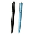 2Pcs Press Fountain Pen, Retractable Extra Fine Nib Metal Ink Pen with ...