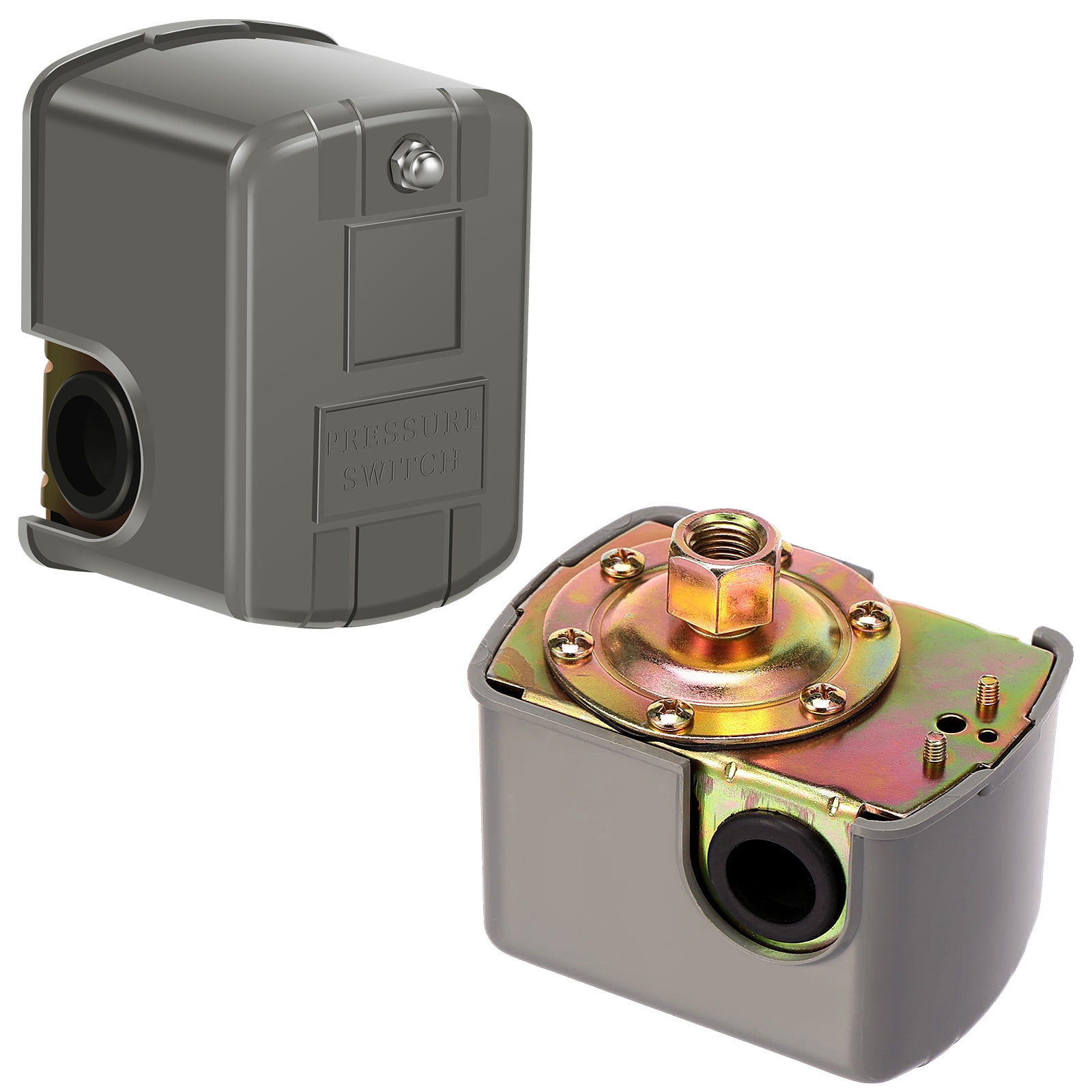 2Pcs Pressure Switch for Well Pump 40 to 60PSI Adjustable Differential ...