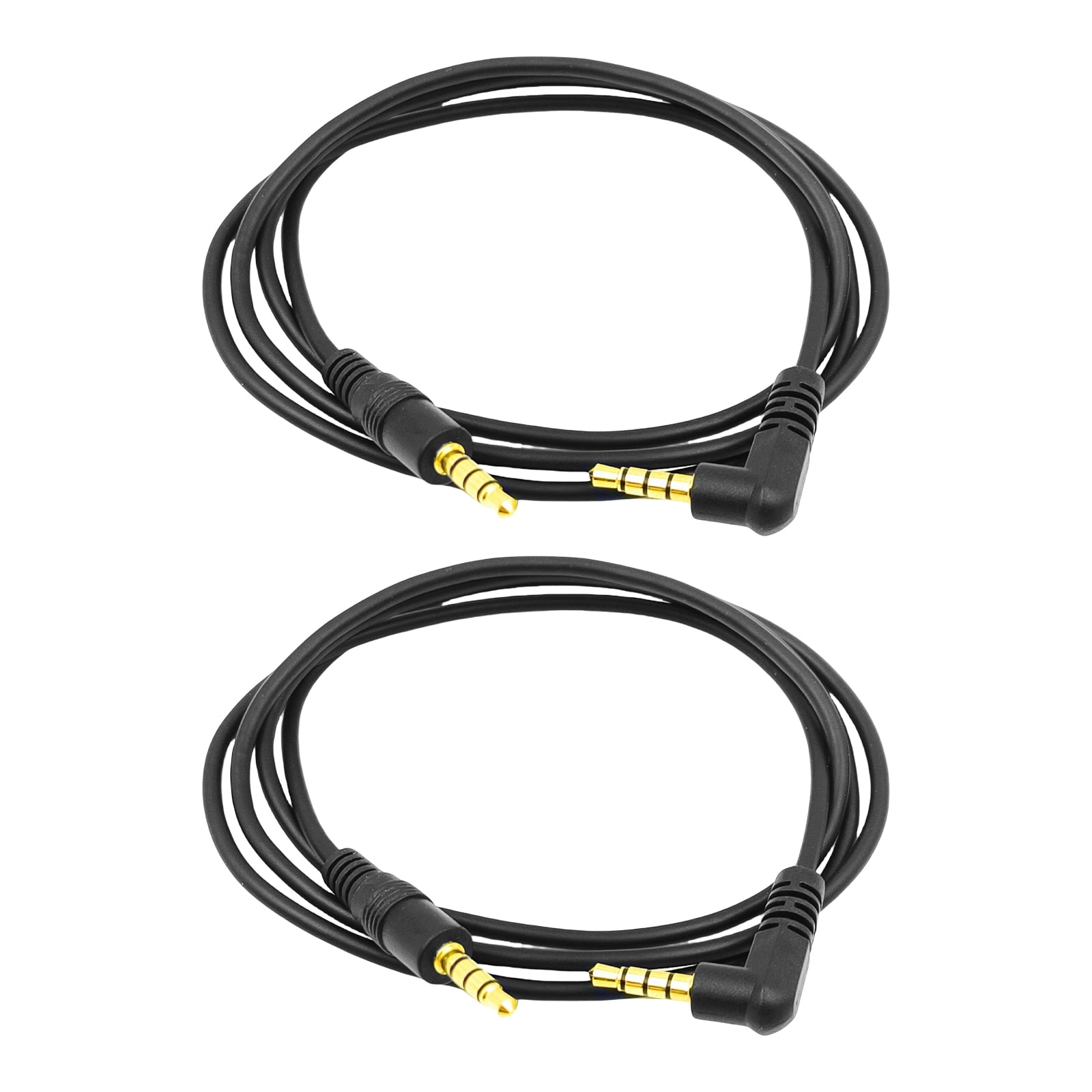 2Pcs Professional 3.5mm Connection Cable Straight Head to 90 Degree ...