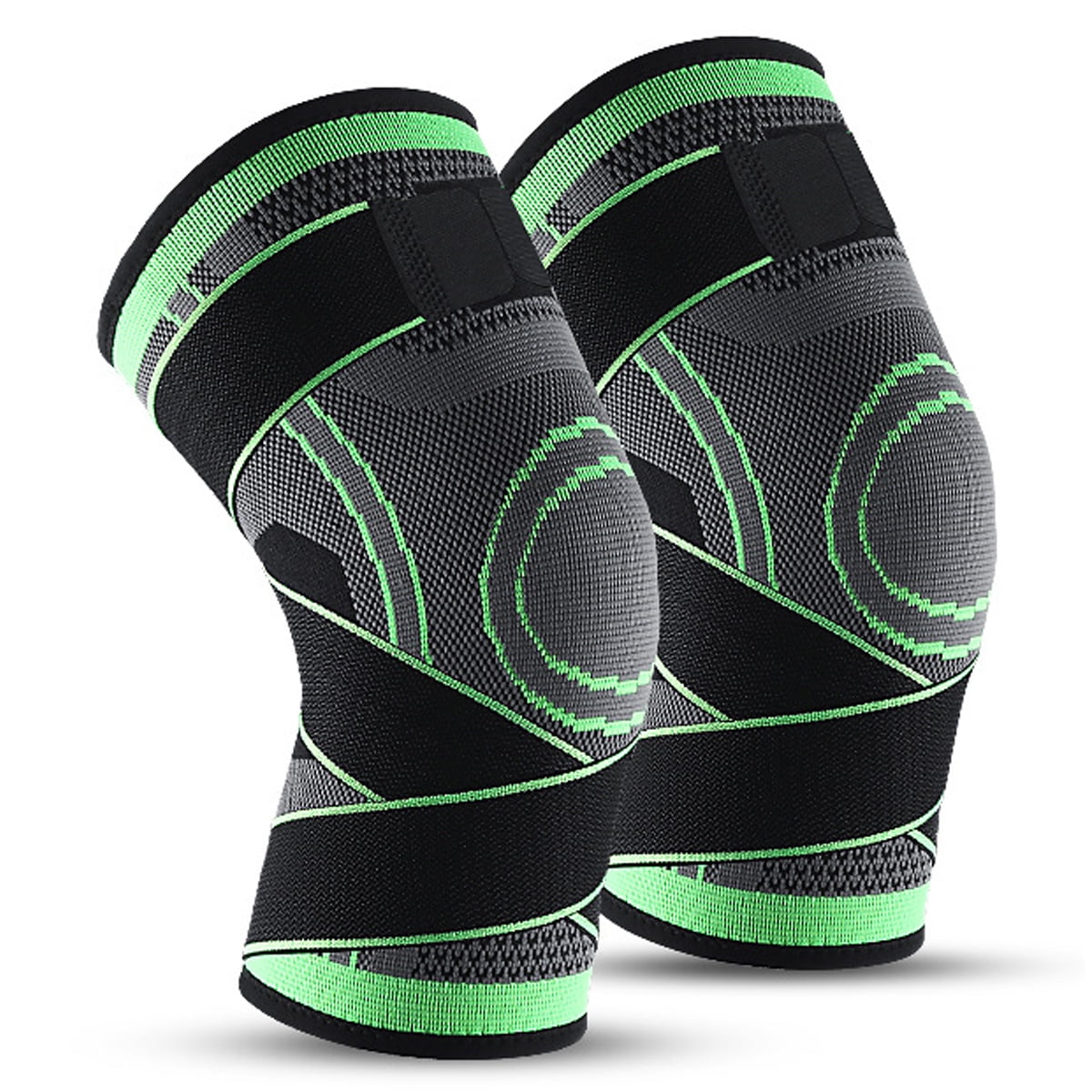 2Pcs Professional Knee Braces For Knee Pain With Adjustable Straps ...