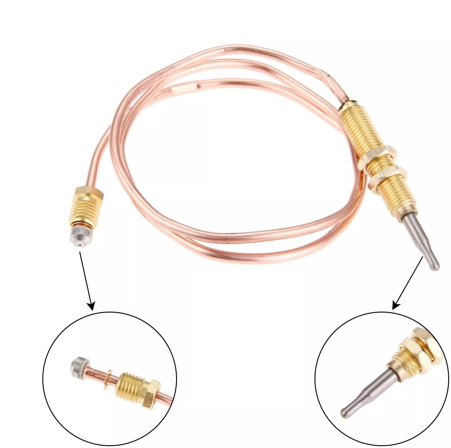 2Pcs Propane Heater Thermocouple Sensor For Gas Frirepit Fireplace ...