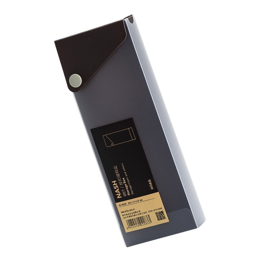 2Pcs Pull out/in Pencil Box Hard Plastic Pen Case Waterproof Pencil Box ...