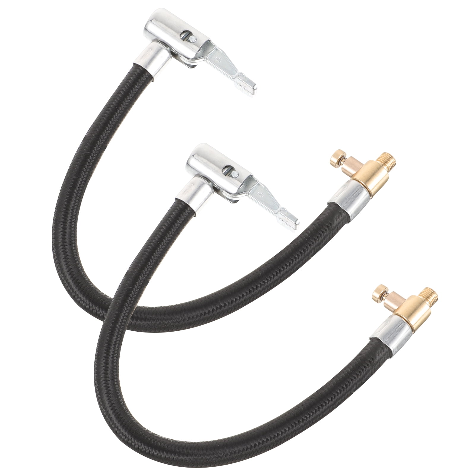 2Pcs Pump Hose Adapter Metal Extension Hose Flexible Inflator ...
