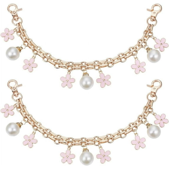 2Pcs Purse Chain Strap Replacement Aluminum 10.23in Chain Straps Enamel ...